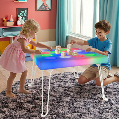 Foldable RGB LED Learning Table for Kids