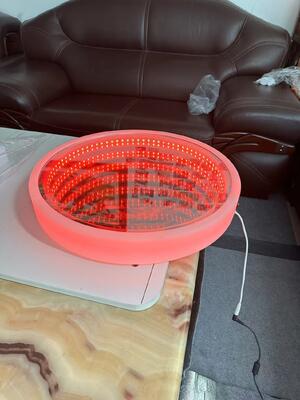 Round Infinity Tunnel Light | Circular RGB LED Wall Lamp for Gaming & Decor